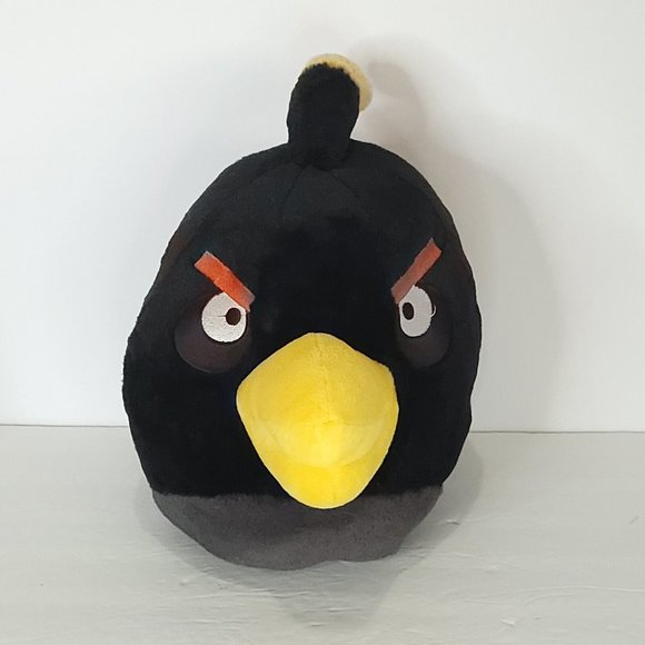 Commonwealth | Toys | Angry Birds Black Bomb Bird Stuffed Plush Large 4 ...